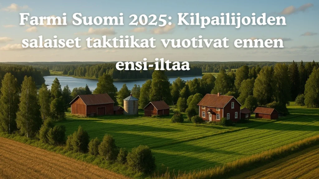Farmi Suomi 2025: Kilpailijoiden salaiset taktiikat vuotivat ennen ensi ...